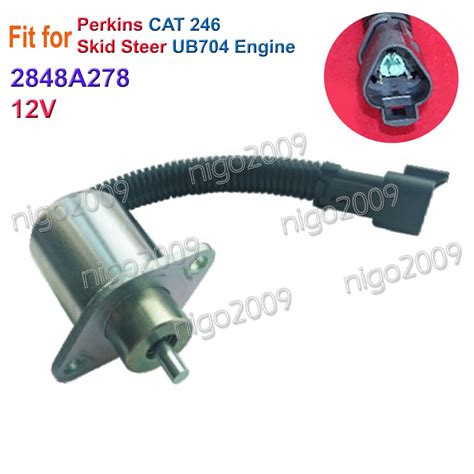 Diesel Engine Shutoff 2848a278 Engine Stop Solenoid Valve For Perkins