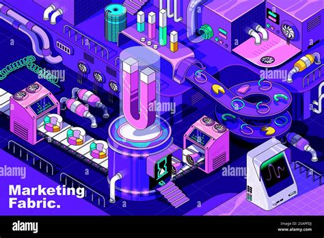 Marketing Web Concept In 3d Isometric Design Business Analytics Hi Res