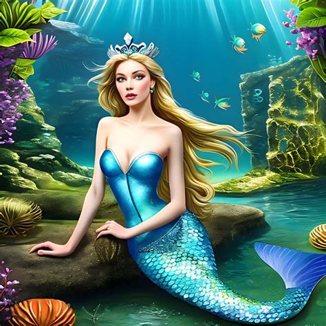 Mermaid Princess Use2 Digital Art And Ai Fantasy And Mythology