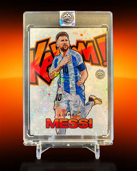 Lionel Messi Kaboom Original Artwork Sports Card Etsy