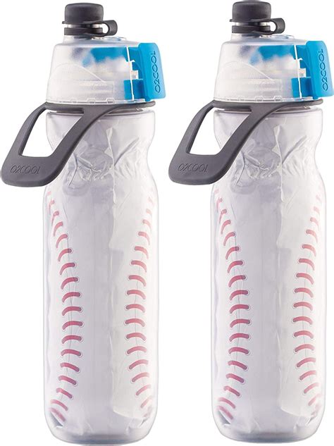 O2cool Mist N Sip Water Bottle 20 Oz 2 Pack Baseball