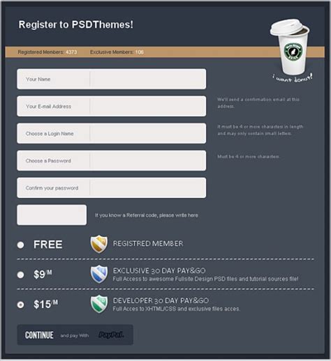 15个优秀的html网页表单设计 Ps教程网