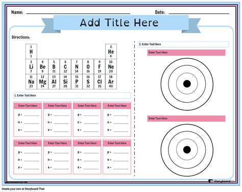 Identify The Atom Worksheet