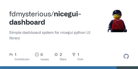 GitHub Fdmysterious Nicegui Dashboard Simple Dashboard System For Nicegui Python UI Library