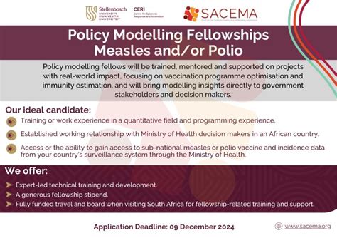 Our Friends At Sacema Have An Exciting Opportunity To Transform Public Health In Africa With