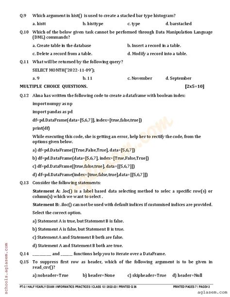 Class 12 Ip Half Yearly Question Paper 2024 Download 12th Half Yearly