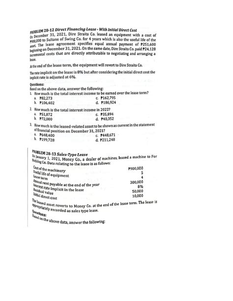 Assignment Lease Accountancy Studocu