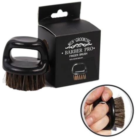 Mini Escova De Dedo Para Barbeiro Barber Pro Profissional Espanador De