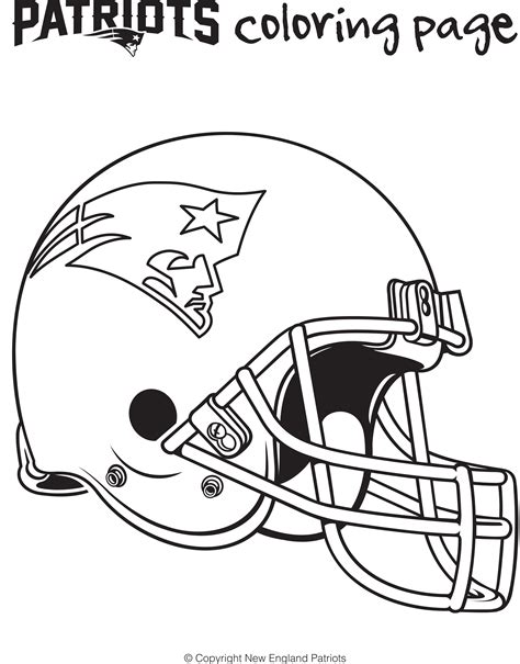 Patriots Football Coloring Pages