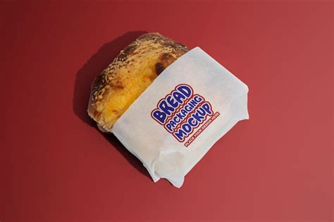 Bread Packaging Mockup Design Premium Psd