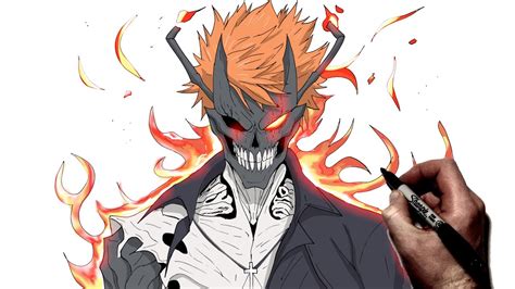 Bleach Ichigo Hollow Demon Form Drawing