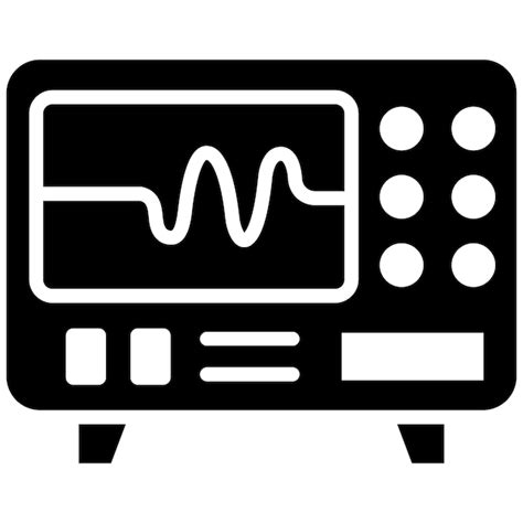 Premium Vector Oscilloscope Vector Illustration Style