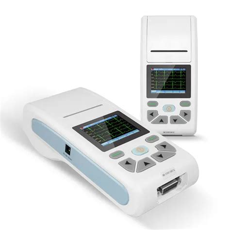 Portable Ecg90a Ecgekg Hand Held Portable Electrocardiogram Digital