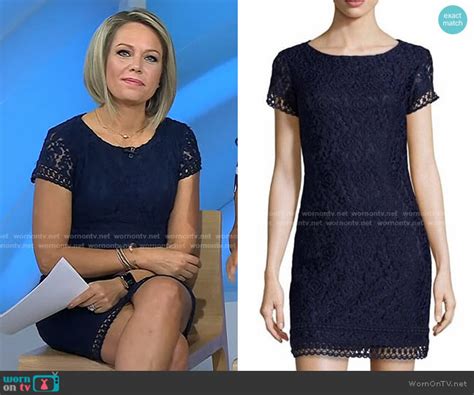 Wornontv Dylans Navy Lace Mini Dress On Today Dylan Dreyer
