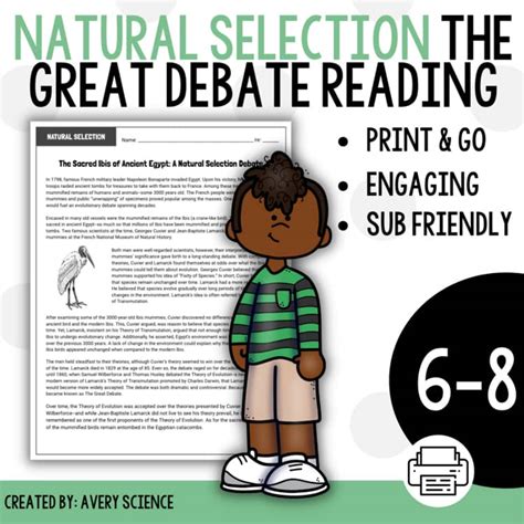 The Great Debate Natural Selection Reading Passage And Questions