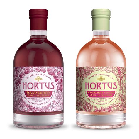 Hortus Raspberry Gin Liqueurs Packaging Design