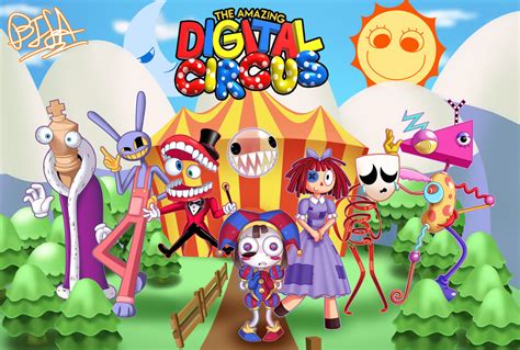 The Amazing Digital Circus Poster By Bifa By Basedtrovertartist On