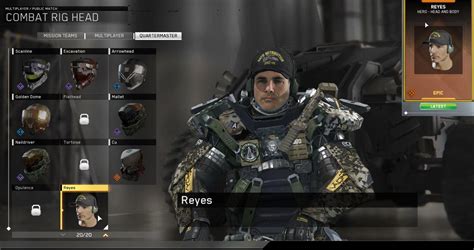 Reyes Hero Head And Body Loot R Infinitewarfare