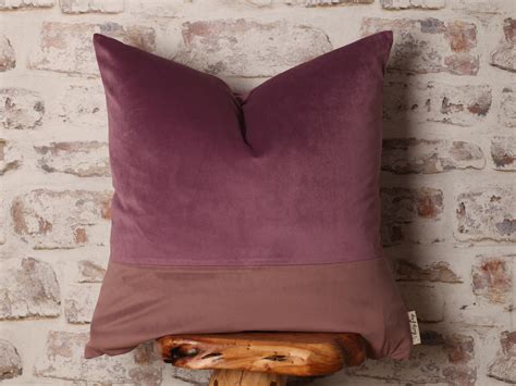 Amethyst And Heather Mauve Cushion Cover By Lucy Fry Design
