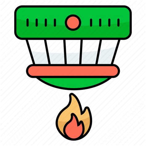 Smoke Alarm Detector Fire Sensor Icon Download On Iconfinder