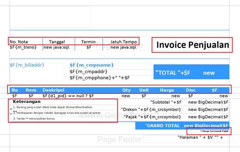 panduan perbedaan static text dengan text field pada ireport