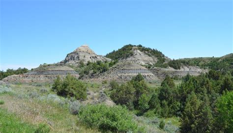 Spring In The North Dakota Badlands Buttes And Hills Along Scenic Loop