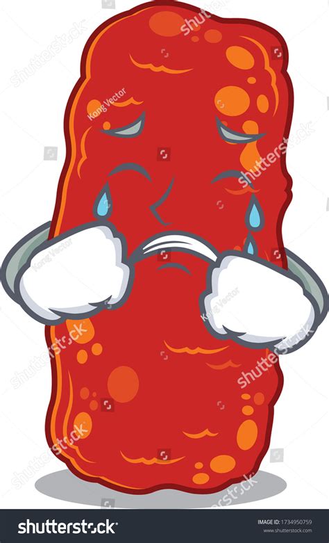 Cartoon Character Design Acinetobacter Bacteria Crying Stock Vector Royalty Free 1734950759