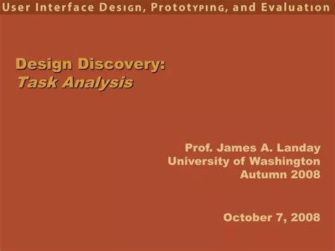 Ppt Design Discovery Task Analysis Powerpoint Presentation Free