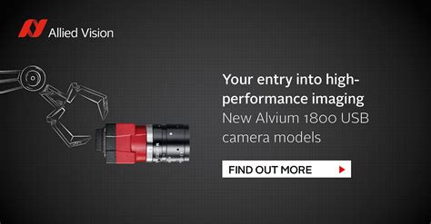 Allied Vision Technologies Out Now New Alvium 1800 U Camera Models