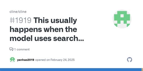 this usually happens when the model uses search patterns that don t