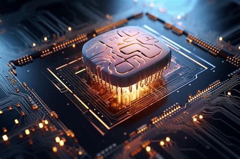 Premium Photo Human Brain Morphing Into A Computer Chip Generative Ai