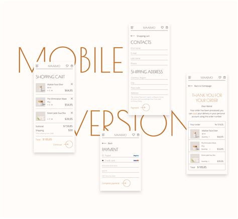 Maaemo A Redesign For Organic Skincare Website On Behance