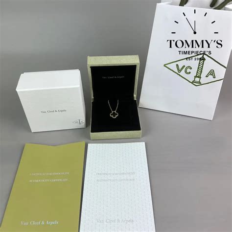 Gold Vca Necklace Sets With Box Bag And Certificate Tommys Timepieces