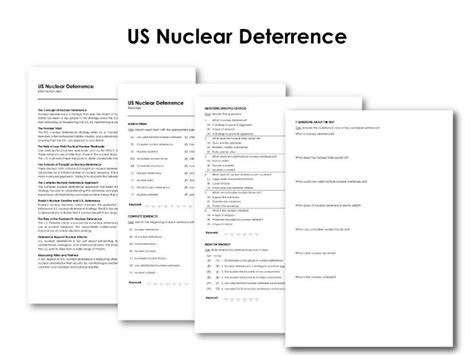 Us Nuclear Deterrence Teaching Resources