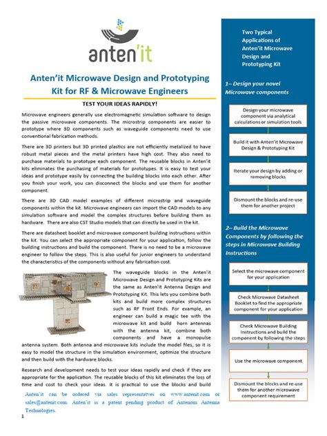Microwave Design And Prototyping Kit Pdf Computational Electromagnetics Microwave