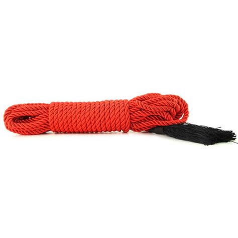 Fetish Fantasy Deluxe 32 Silky Rope In Red The Romance Room