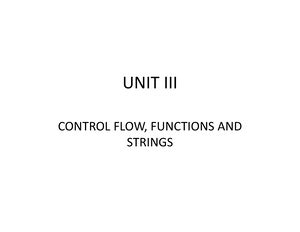 Unit Assignment PSPP GE PROBLEM SOLVING AND PYTHON PROGRAMMING P AP IT MISRIMAL