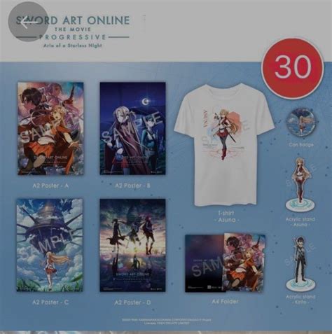 Sword Art Online Aria Of The Starless Night Merch Hobbies And Toys