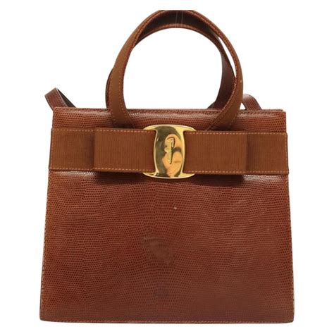 Salvatore Ferragamo Salvatore Ferragamo Convertible Vara Bow Tote