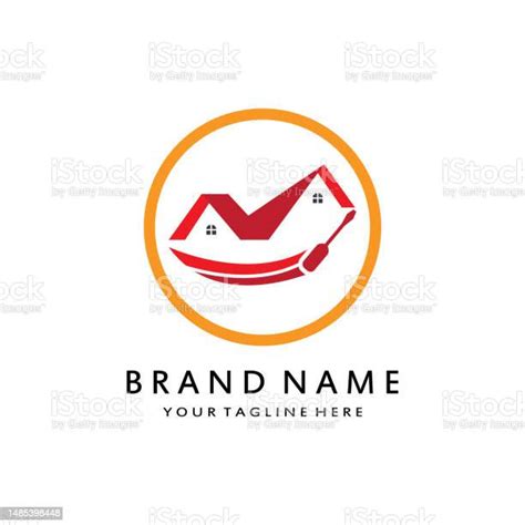 벡터 로고 디자인 일러스트레이션 건설 주택 개량 및 건물 로고 디자인 템플릿 가정의 방에 대한 스톡 벡터 아트 및 기타 이미지