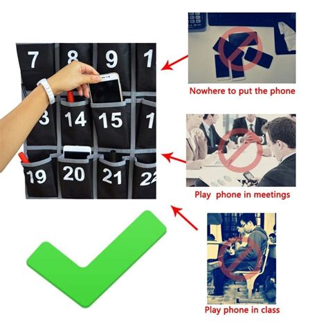 Cell Phone Classroom Holdereamay Numbered Classro Vicedeal