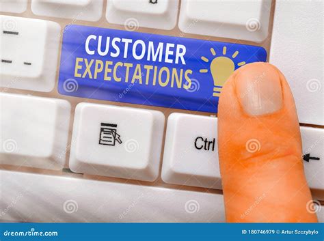 Text Sign Showing Customer Expectations Conceptual Photo Benefits A Client Expect Surpass The