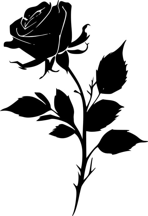 Rose Minimalist And Simple Silhouette Vector Illustration 24164203
