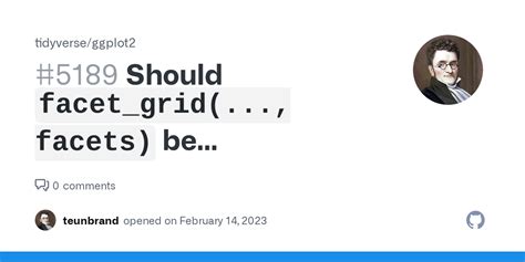 Should Facet Grid Facets Be Deprecated Issue Tidyverse Ggplot GitHub
