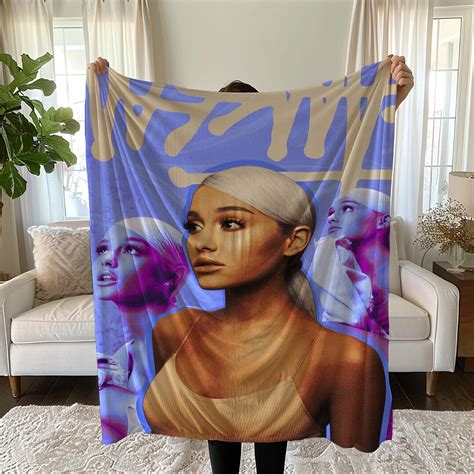 Ariana Grande Sherpa Blanket Cozy Fan Throw Soft Fleece Etsy