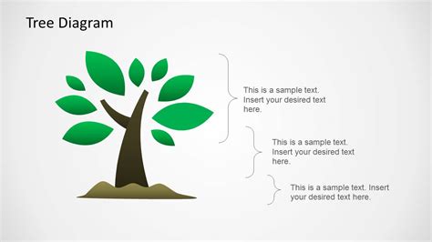 Tree Diagram Illustration For PowerPoint SlideModel