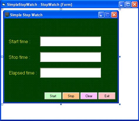 Simple Stop Watch Project