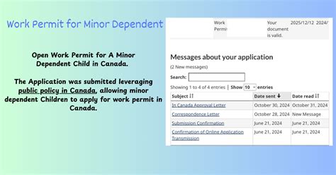 Success Story Open Work Permit Approval For Minor Dependent In Canada Verge Immigration