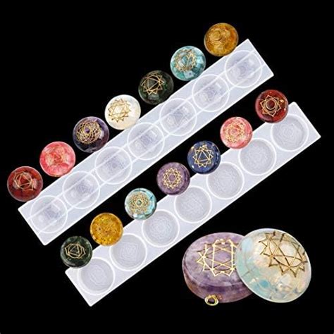 7 Chakras Stones Resin Mold Rune Silicone Mold Symbol Rune