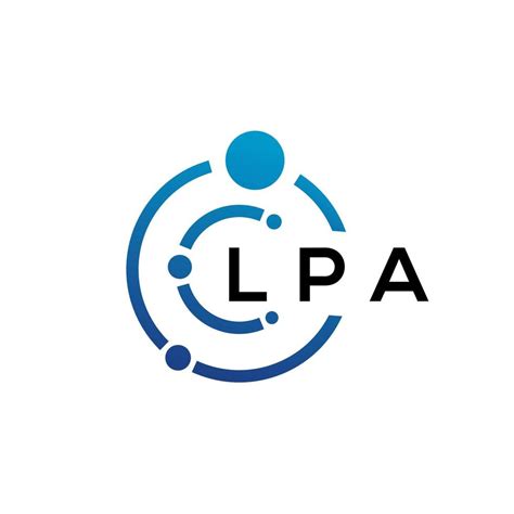 Lpa Letter Technology Logo Design On White Background Lpa Creative